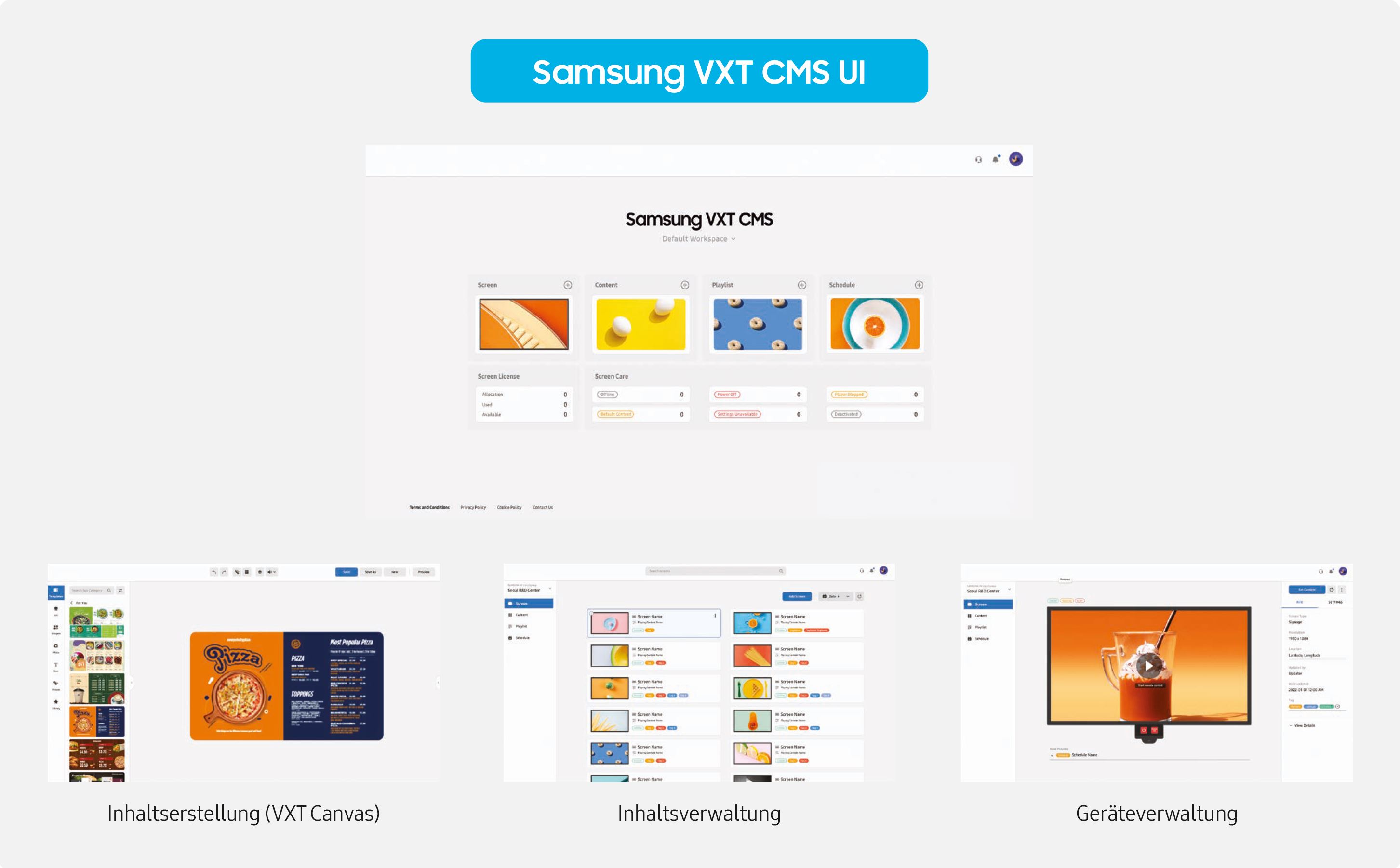 Samsung VXT - Software